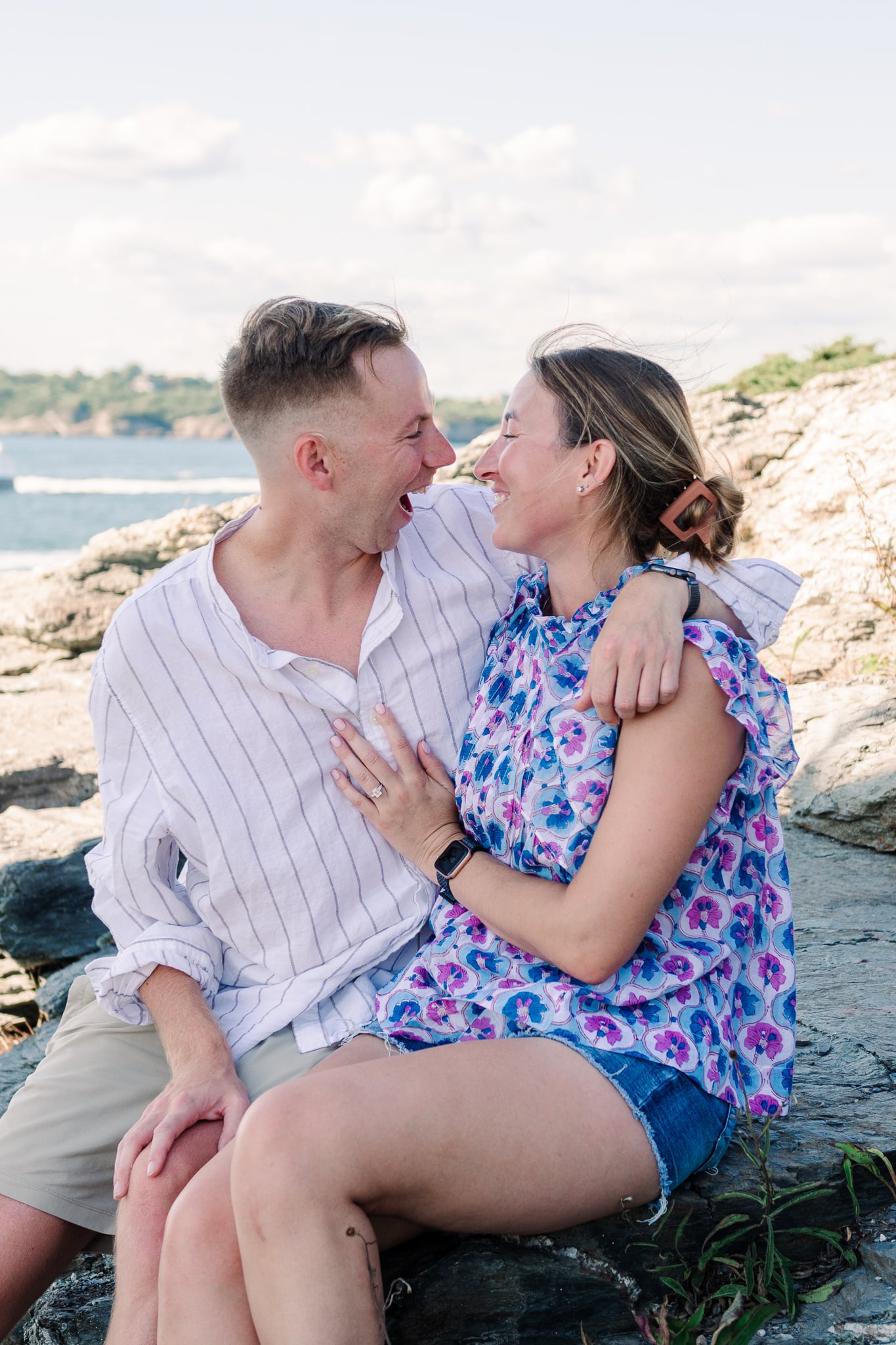 Newport Lighthouse Proposal | Kyle + Beth - Beth Gaston Photo